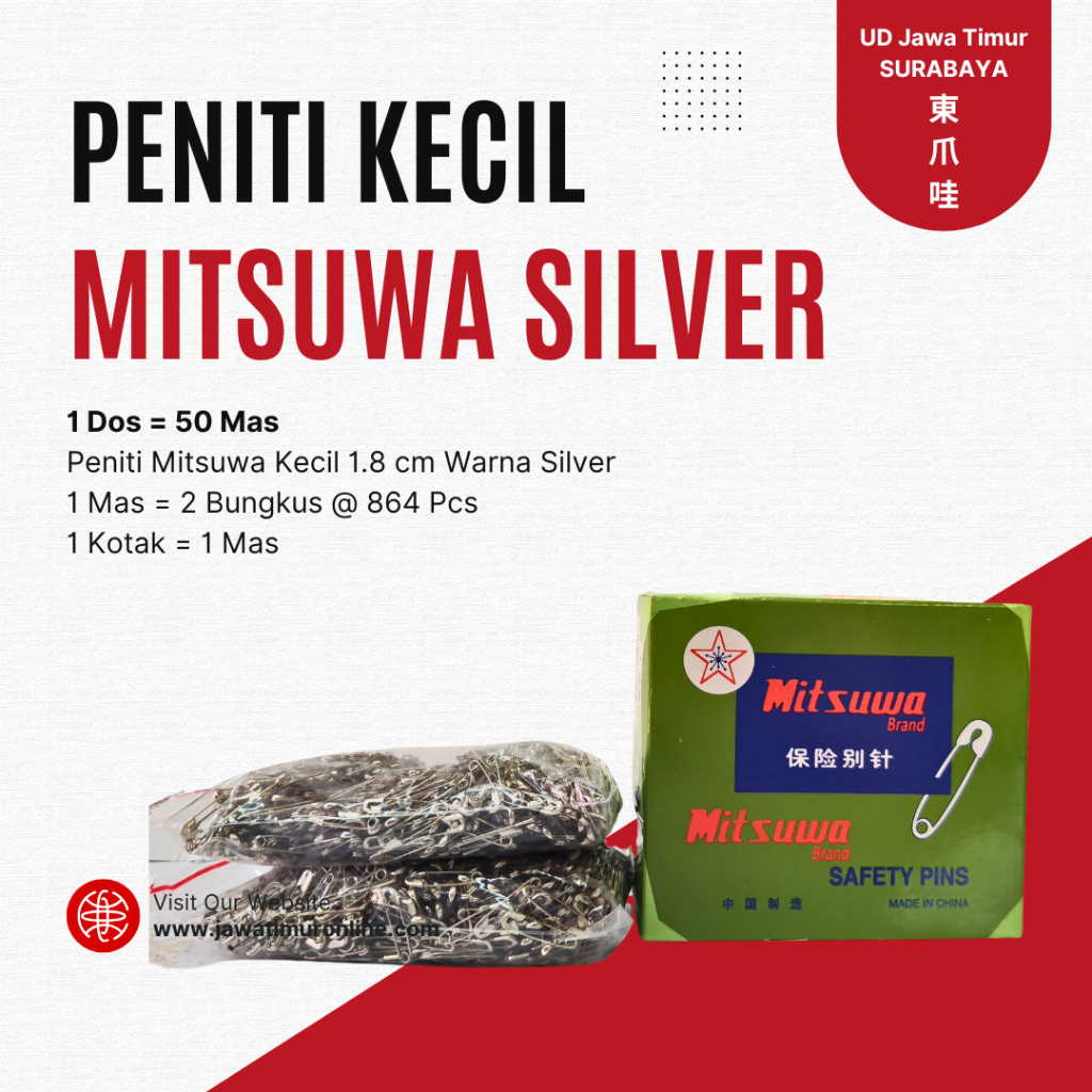 Peniti Kecil MITSUWA SILVER – JAWATIMURONLINE